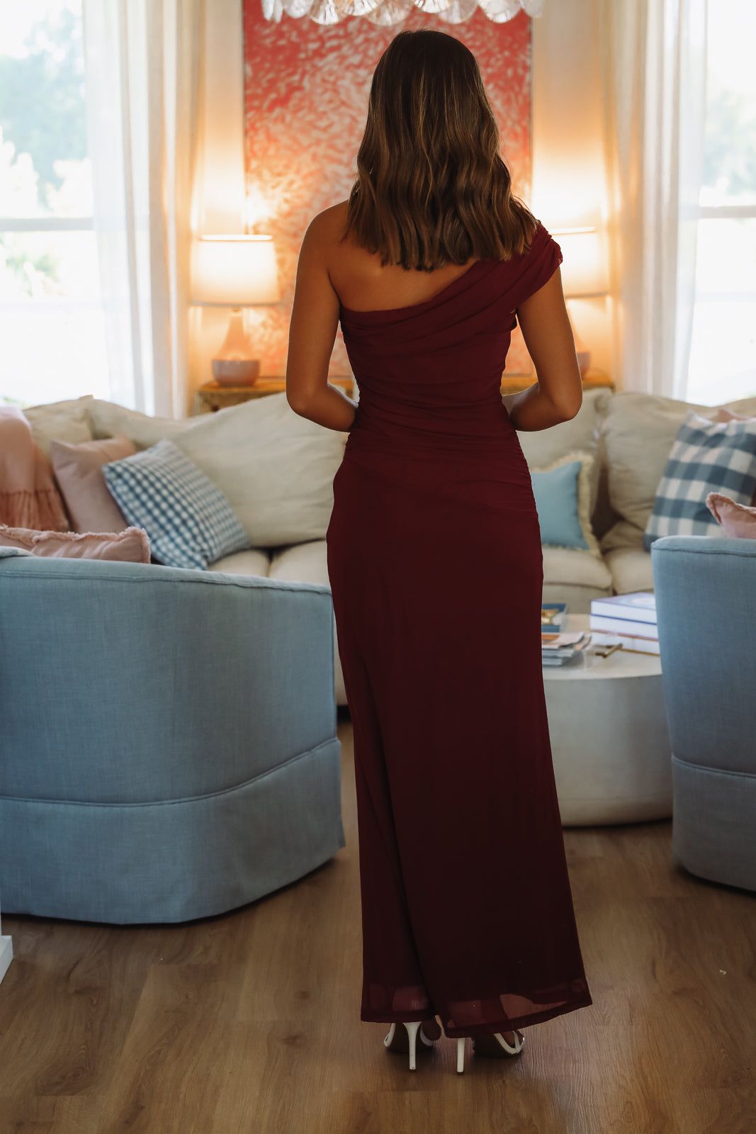 Meet Glamour Maxi Dress - Wine – Hazel & Olive