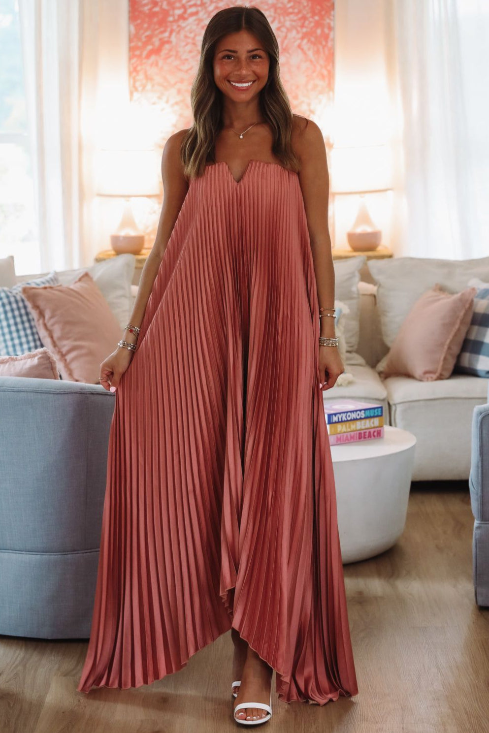 Moonlight Maxi Dress - Blush Pink – Hazel & Olive