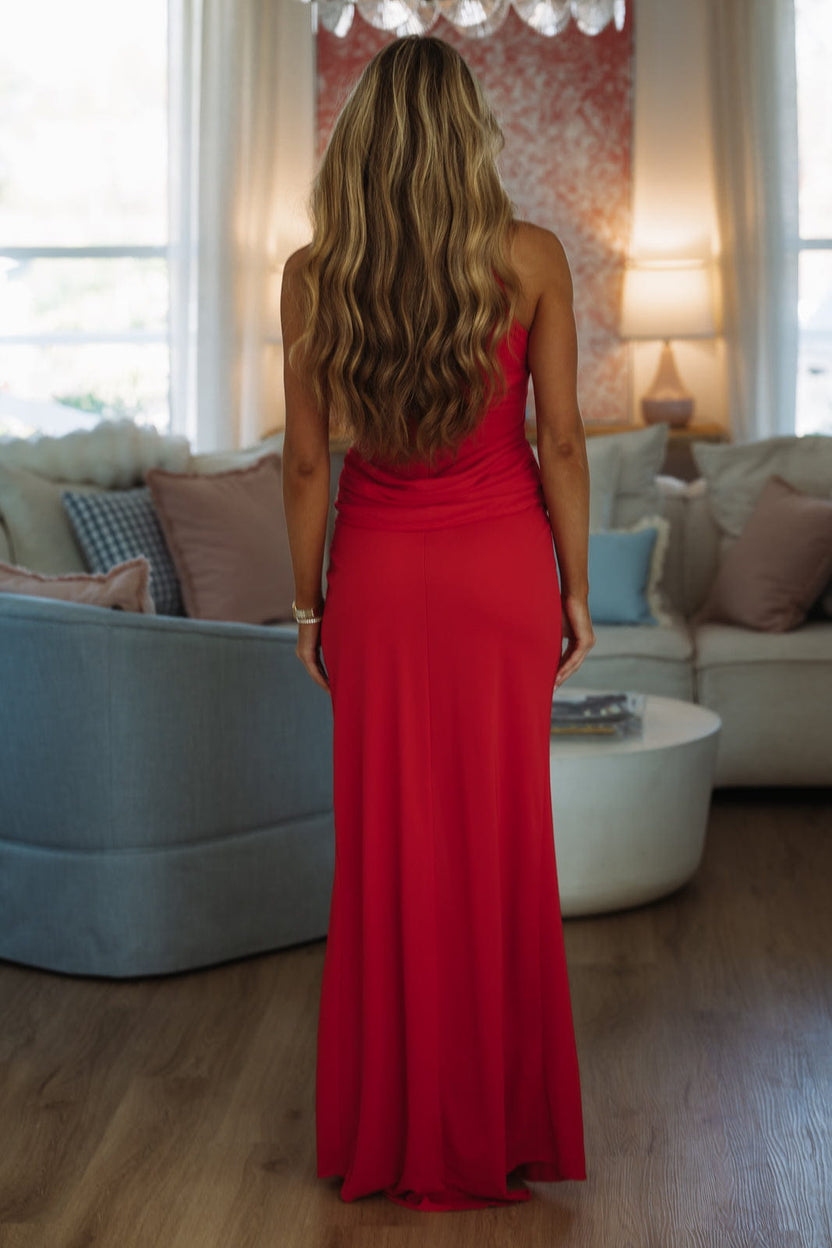 Firelight Fever Maxi Dress - Red – Hazel & Olive