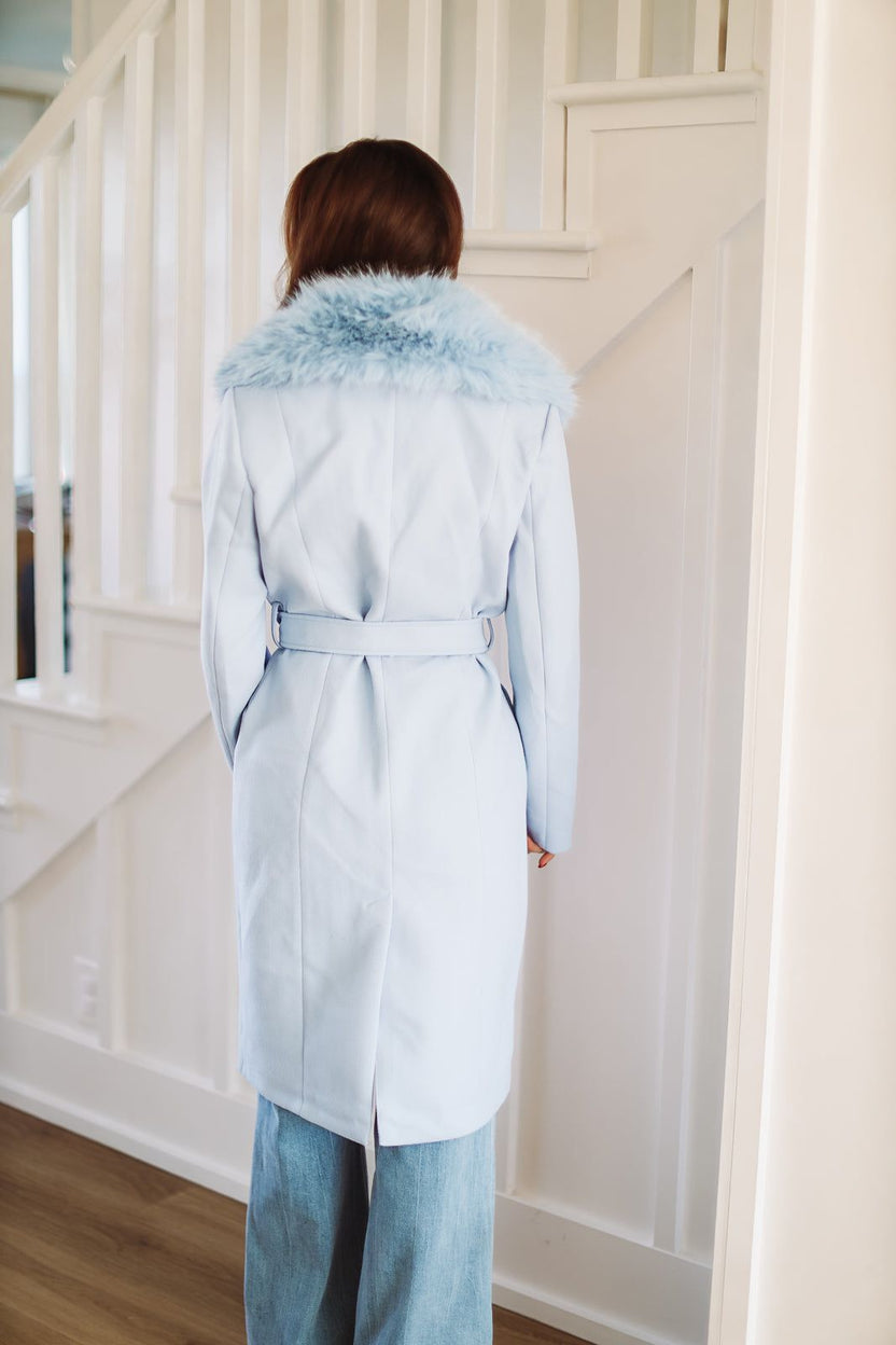 Milan Calling Wool Coat - Light Blue – Hazel & Olive