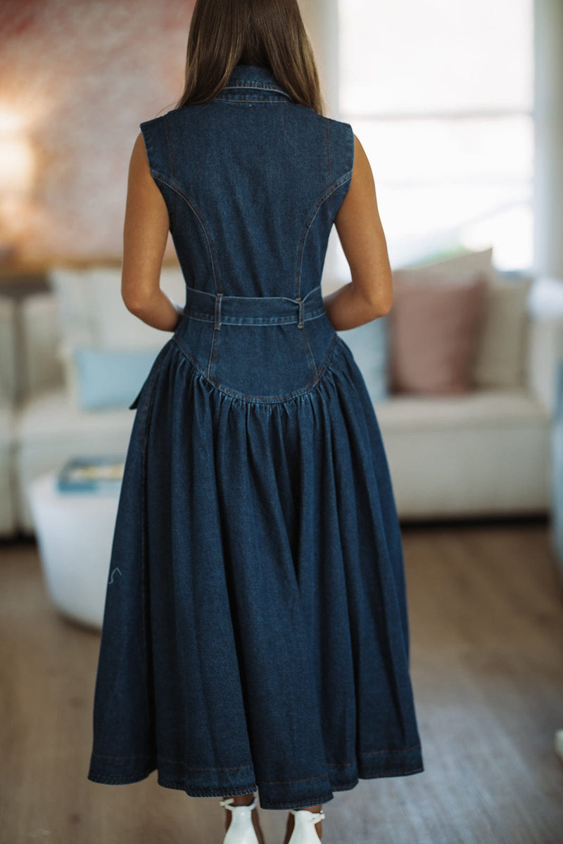 Tennessee Sunsets Maxi Dress - Dark Denim – Hazel & Olive