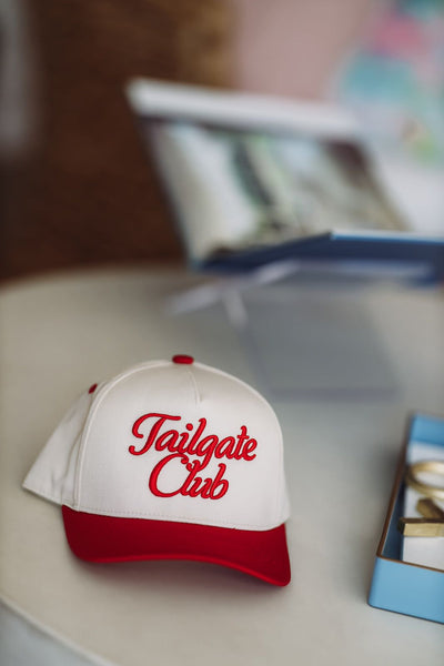 Tailgate Club Snapback Cap - Red and Cream - H&O